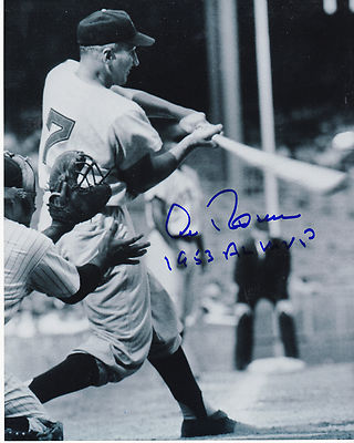 AL ROSEN CLEVELAND INDIANS 1953 AL MVP ACTION SIGNED 8x10 | eBay