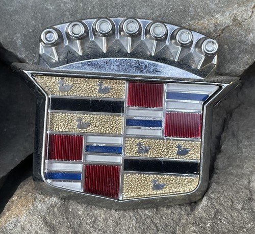 Cadillac Chrome Crest Emblem OEM 20182846 PMC 2 | eBay