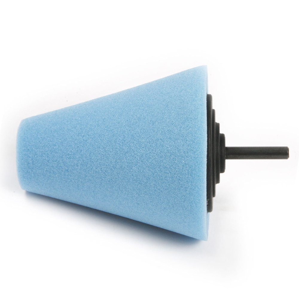 1x Blue Cone Shaped Polishing Sponge Tool For Automobile Wheel Hub | eBay