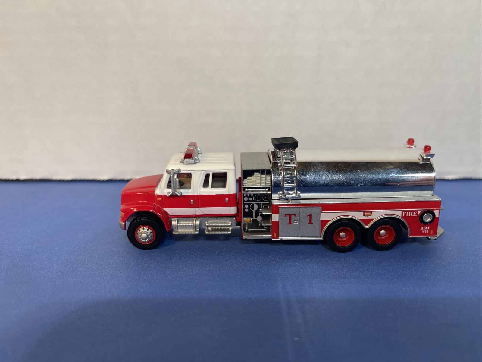 Boley Fire Truck Crew Cab Tanker White and Red Kitbash 1/87 | eBay
