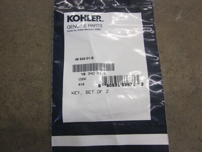 QTY 2 OEM Kohler Indak Key Keys 48 340 01-s 4834001-s 4834001s | eBay