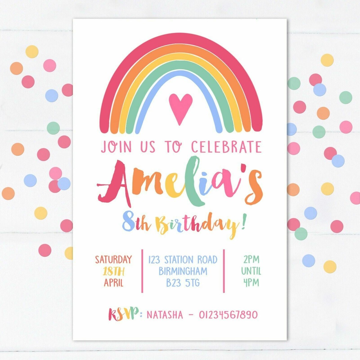 Rainbow Theme Party Invitation Wording Rainbow Birthday Party
