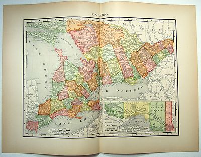 Pre-1900 - Ontario Canada Map
