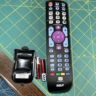 RCA RCRN05BHZ 5-Device Universal Remote Control, Black - OEM Original ...
