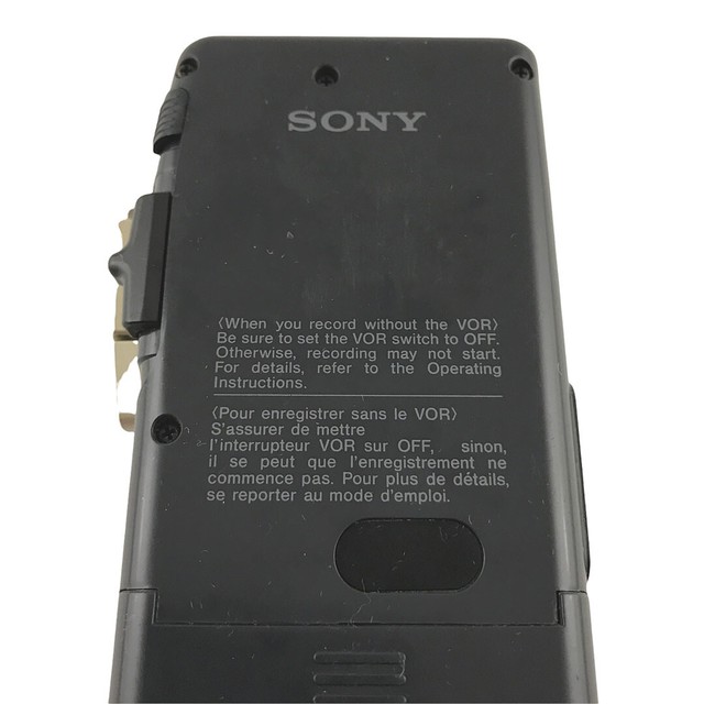 Sony M-717v Vor Microcassette-corder Voice Operated Recorder Hg164 for ...