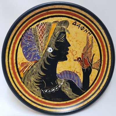 Daphne Nymph Ancient Greek Hand Painted Art Grecian Pottery Plate | eBay