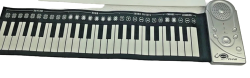 Hand Roll Piano 49k Battery Roll Up Keyboard Sound Effects Chords ...