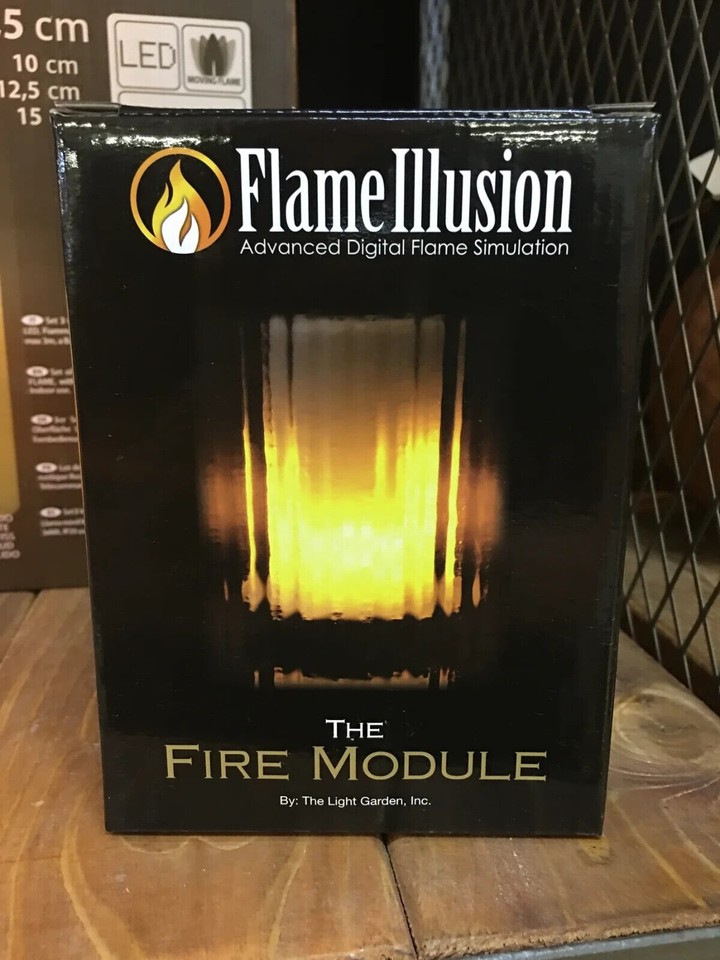FLAME WAVE Illusion FIRE MODULE with Advance 100-LED Simulation, 3" x 4 ...