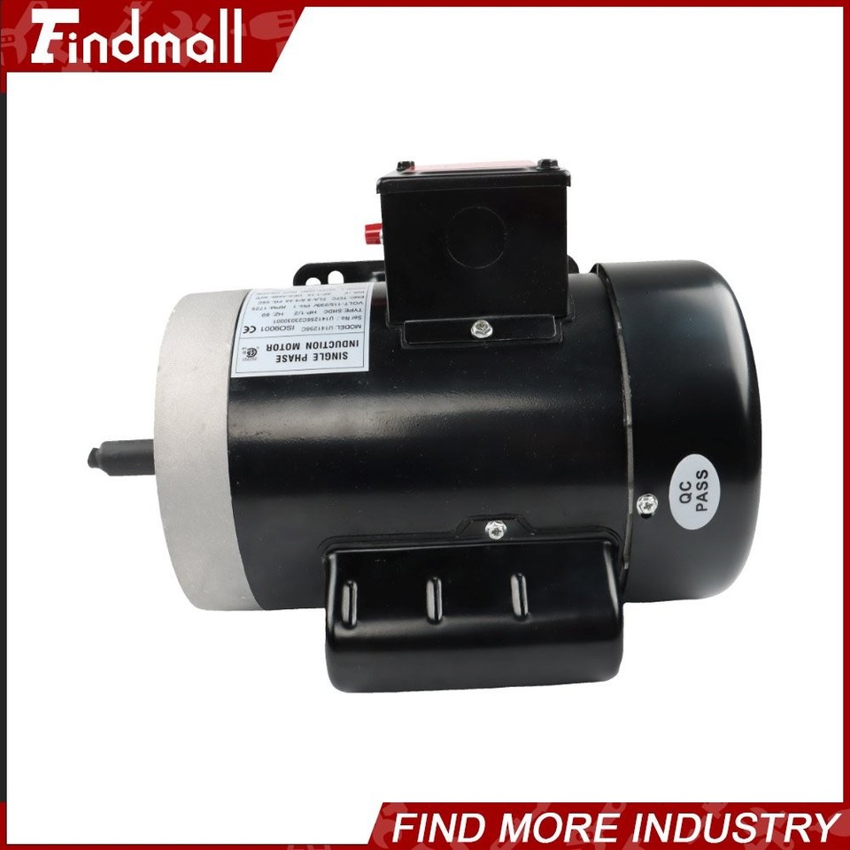 0.5 HP 1725RPM General Purpose Motor Electric Motor 56C 1 Phase TEFC ...