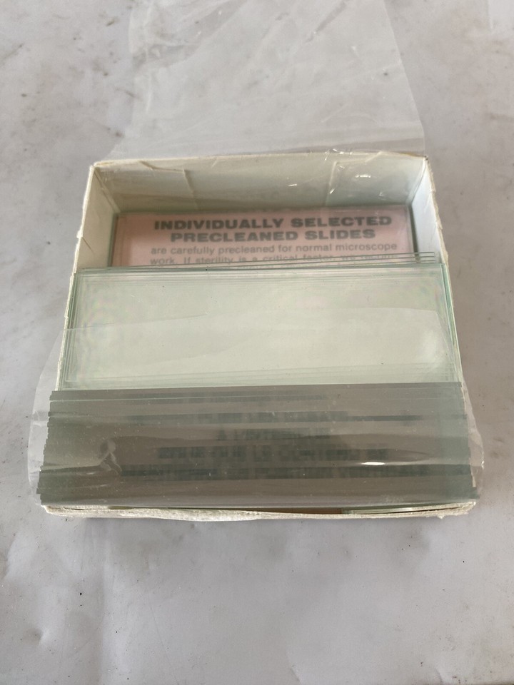 Microscope Glass Slides Canlab Baxter 25mm 75mm Plain Sterile Lab ...