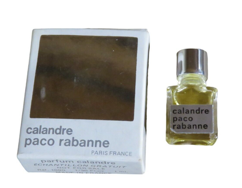 Vintage Paco Rabanne Calandre 1ml perfume parfum miniature old formula ...