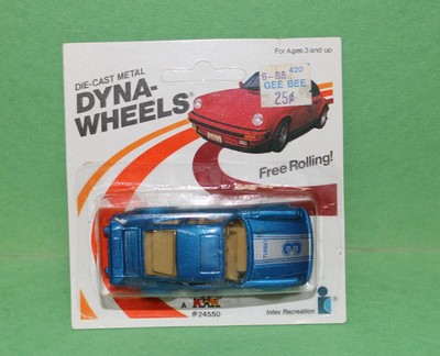 Vintage Dyna-Wheels Zee Toy Car Turbo Porsche Race Car Blue Racer ...