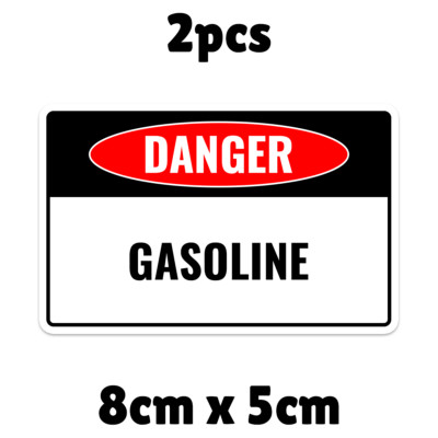 2 x Gasoline Danger Safety Sign Label Sticker Decal | eBay