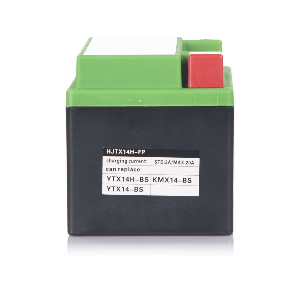 HJTX14H-FP Lithium-Ion Ultra Performance Motorcycle Battery YTX14-BS ...