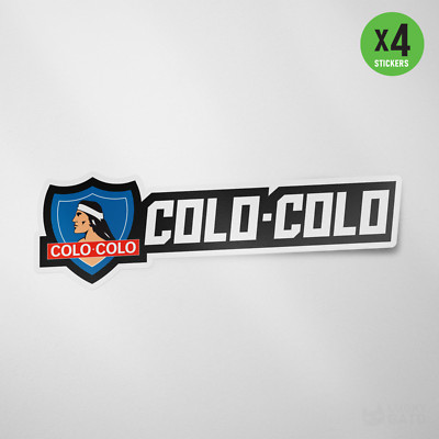 4 Pack - Colo Colo Chile Vinyl Sticker Decal Color Calcomania Cacique ...