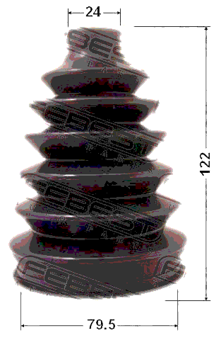 0317P-FD Febest BOOT OUTER CV JOINT KIT PVC 83X122X24 31607529203 ...