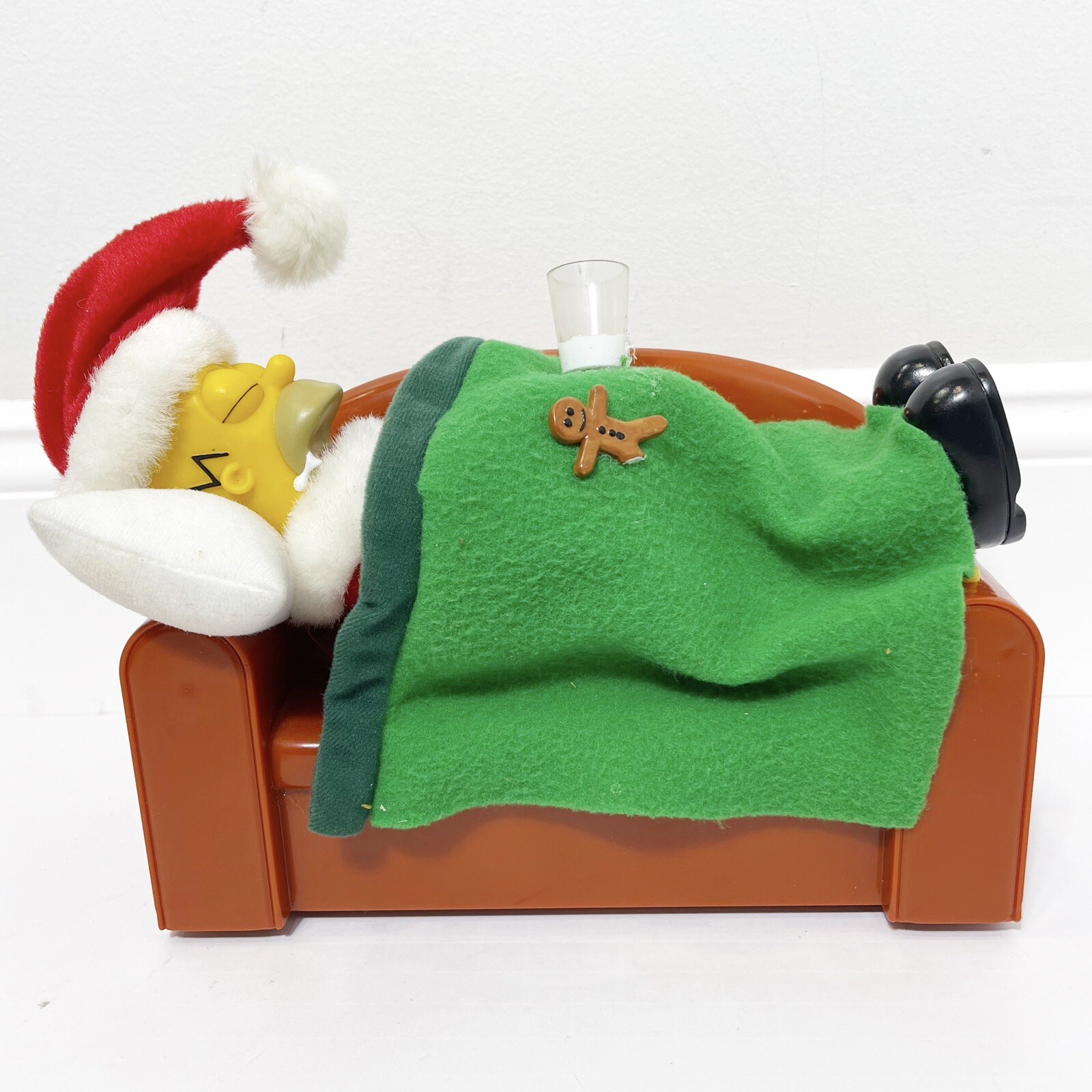 Animated Sleeping Snoring Santa Homer Simpson Gemmy 2004 Tested | eBay