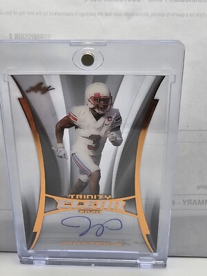 2020 Leaf Trinity Clear # CA-JP1 James Proche Auto Baltimore Ravens ...