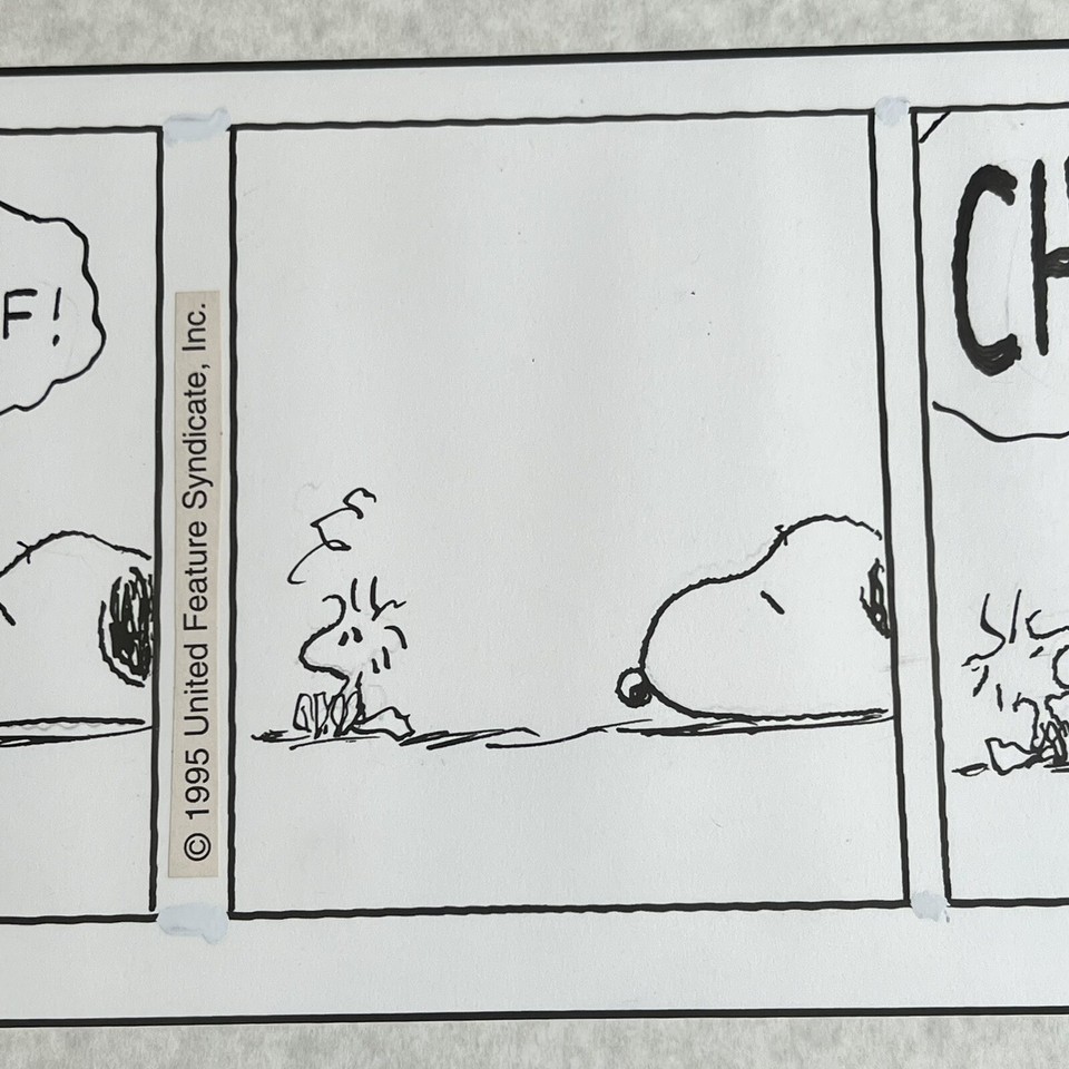 CHARLES SCHULZ * PSA * Original Snoopy Artwork Strip Signed * Autograph ...