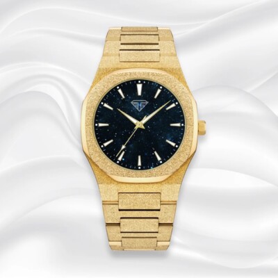 LIMITED INVENTORY SALE!! ATC Watch Co. GOLD Frosted Strata Quartz Watch ...