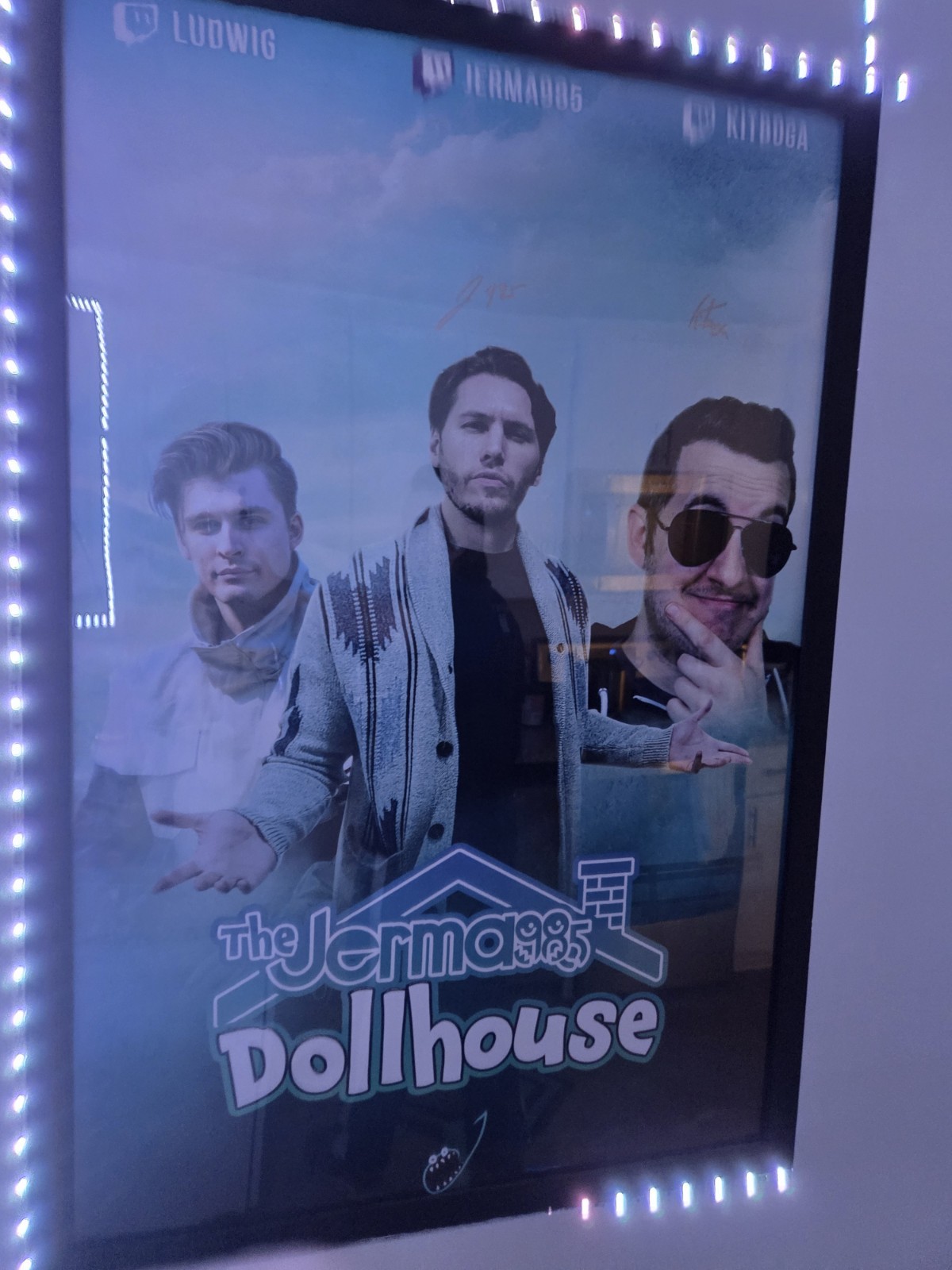 Signed Jerma985 Dollhouse Poster. Autographed By Ludwig, Kitboga ...