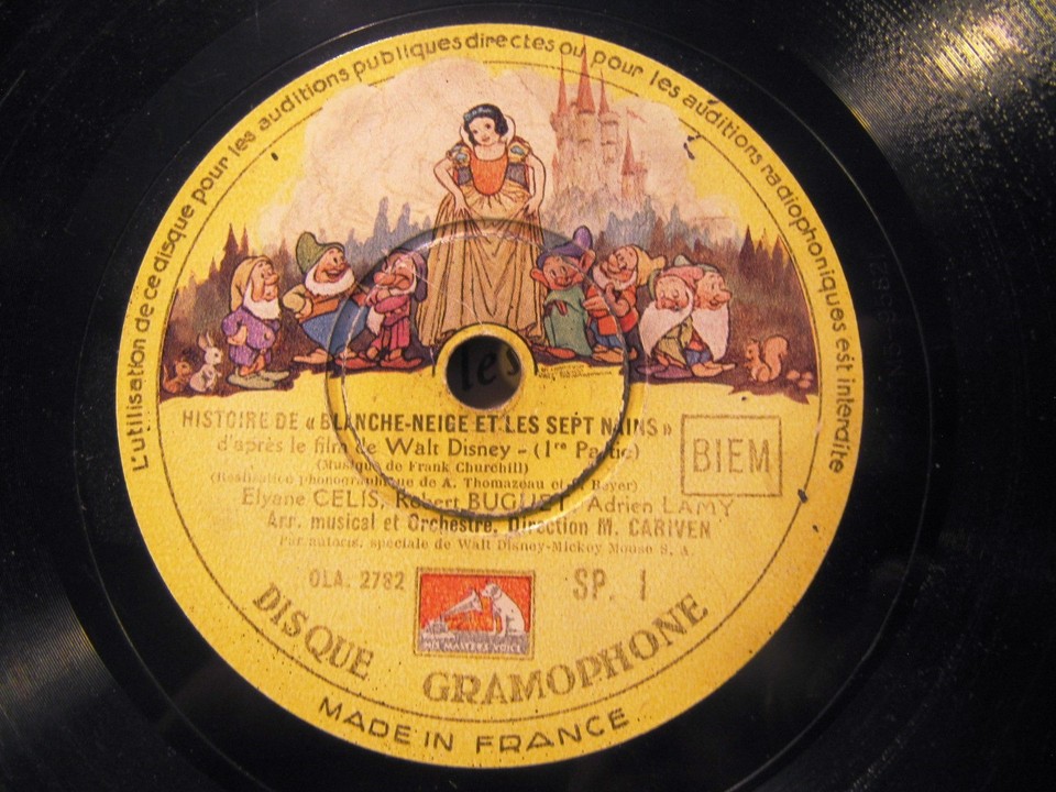French ELYANE CELIS Walt Disney Movie BLANCHE NEIGE sept Nains SNOW WHITE HMV | eBay