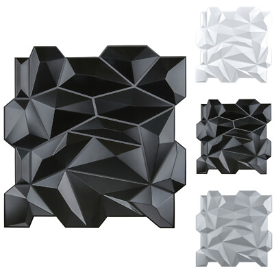 Art3d PVC 3D Diamond Wall Panel Jagged Matching for Residential ...