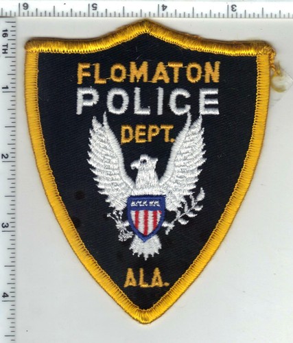 Flomaton Police (Alabama) 1st Issue Shoulder Patch | eBay