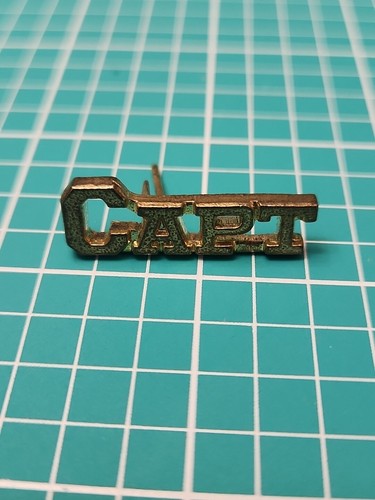 Vtg Capt Captain Gold Tone Lapel Pin | eBay