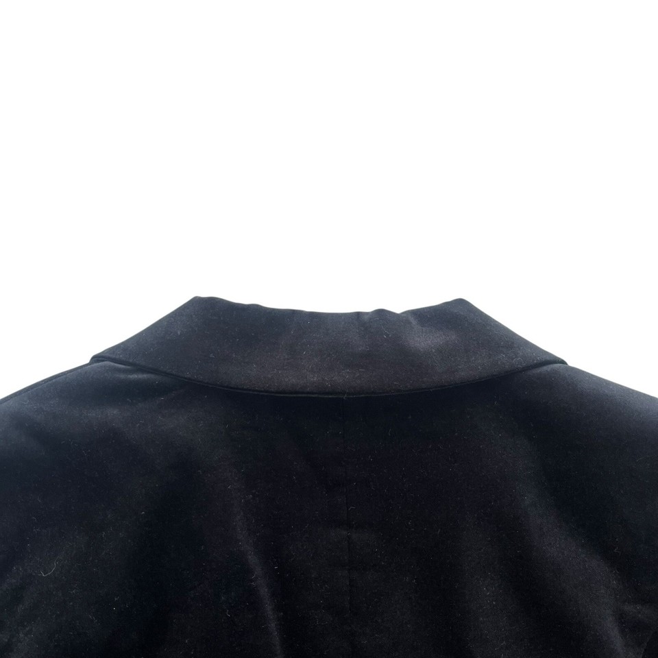Mossimo Stretch Womens Sz M Black Velvet Single Button Tuxedo Blazer ...