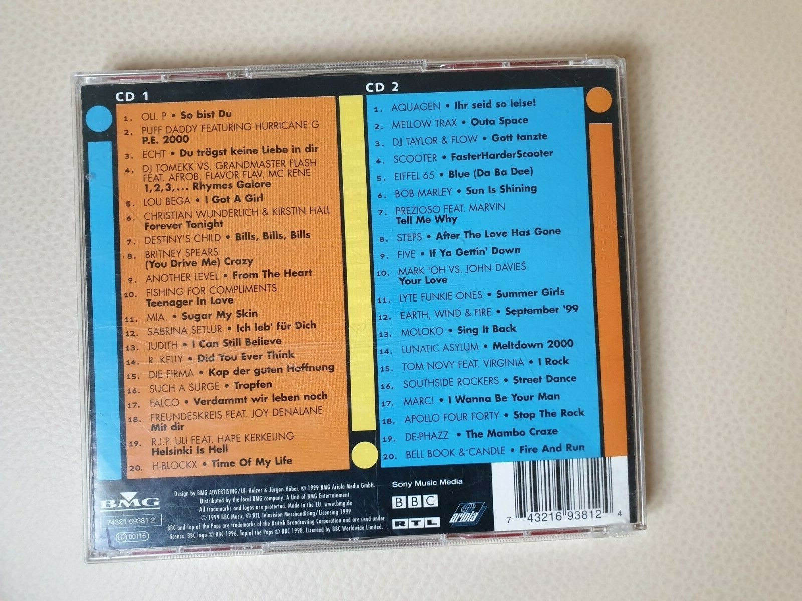 Top Of The Pops-The Best Of '99 Volume Two-CD-Doppel-Sampler-Album ...