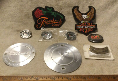 Lot Of 9 Harley Davidson Motorcycle Pins, Buttons, Patches & Emblems | eBay