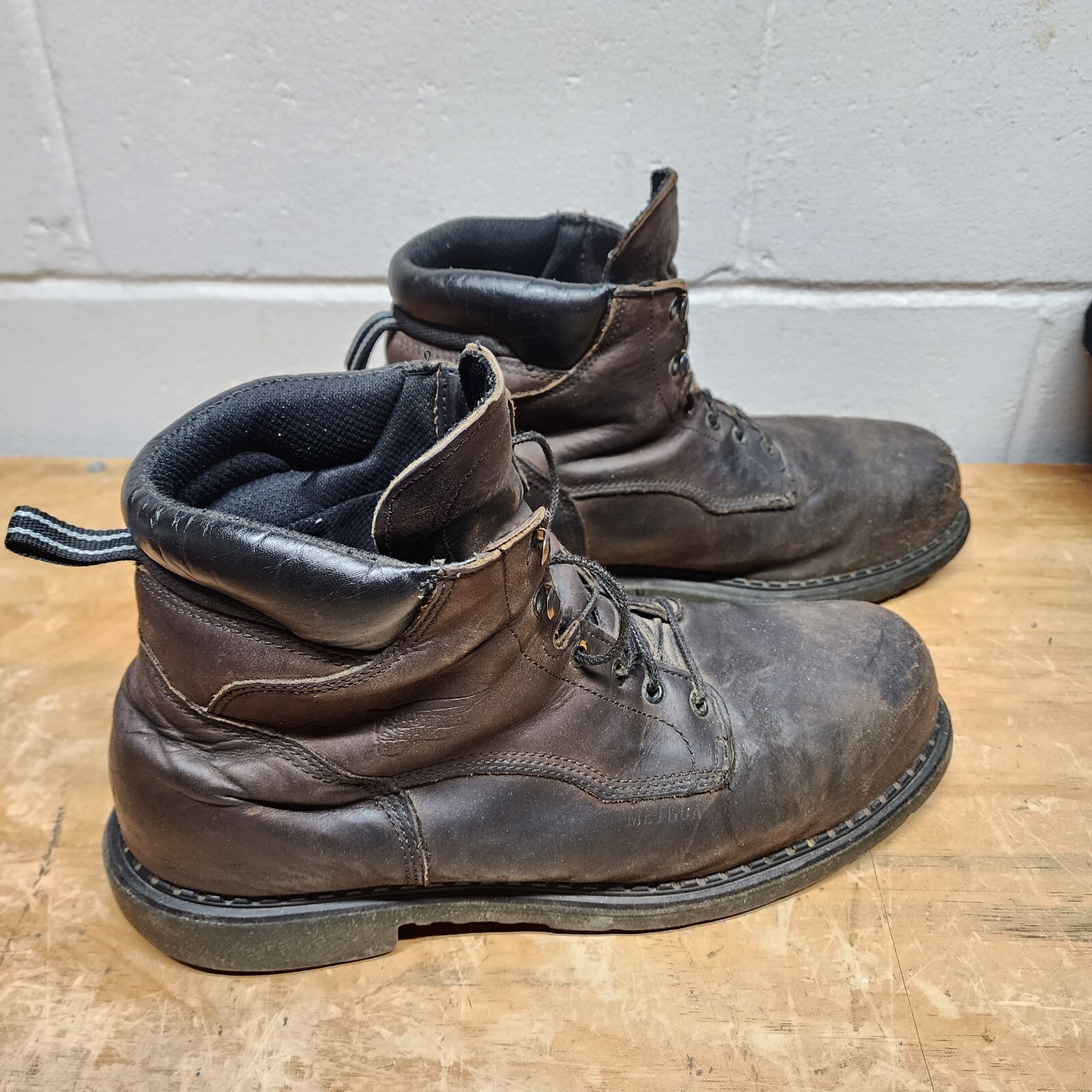 Red Wing Shoes Mens 9 Supersole 6inch Boot Brown Leather Metguard Steel ...