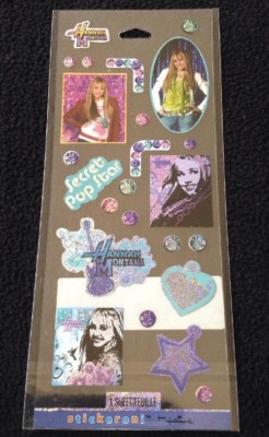 Rare Hannah Montana Disney Channel Stickers From Hallmark 1 Sheet 23 ...