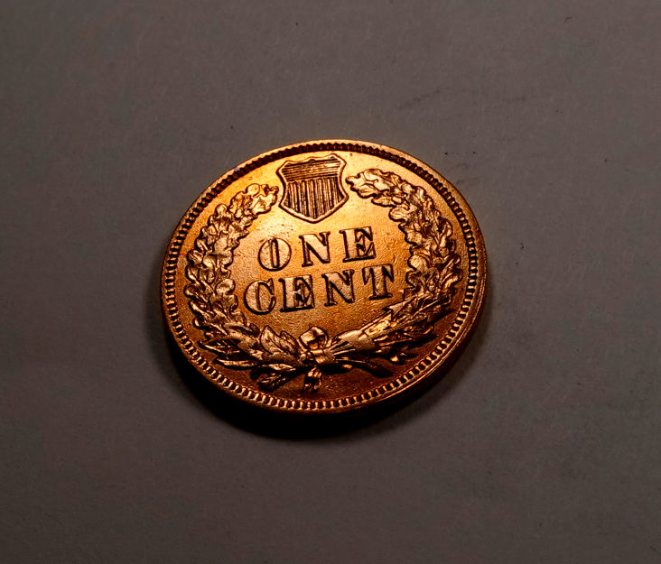 1875 Indian Head Penny Cent ~ AU/Uncirculated+ (red) ~ Semi-Key! (I625 ...