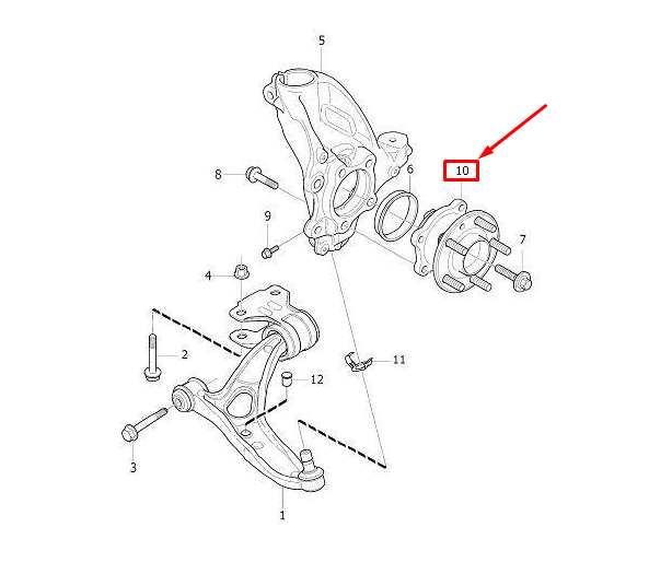 Volvo V40 Front Left Wheel Hub Spindle Bearing 31406754 2.0 Diesel 88kw ...