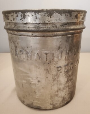 Vintage Carnation Metal Ice Cream Container with Lid Oakland CA RARE | eBay