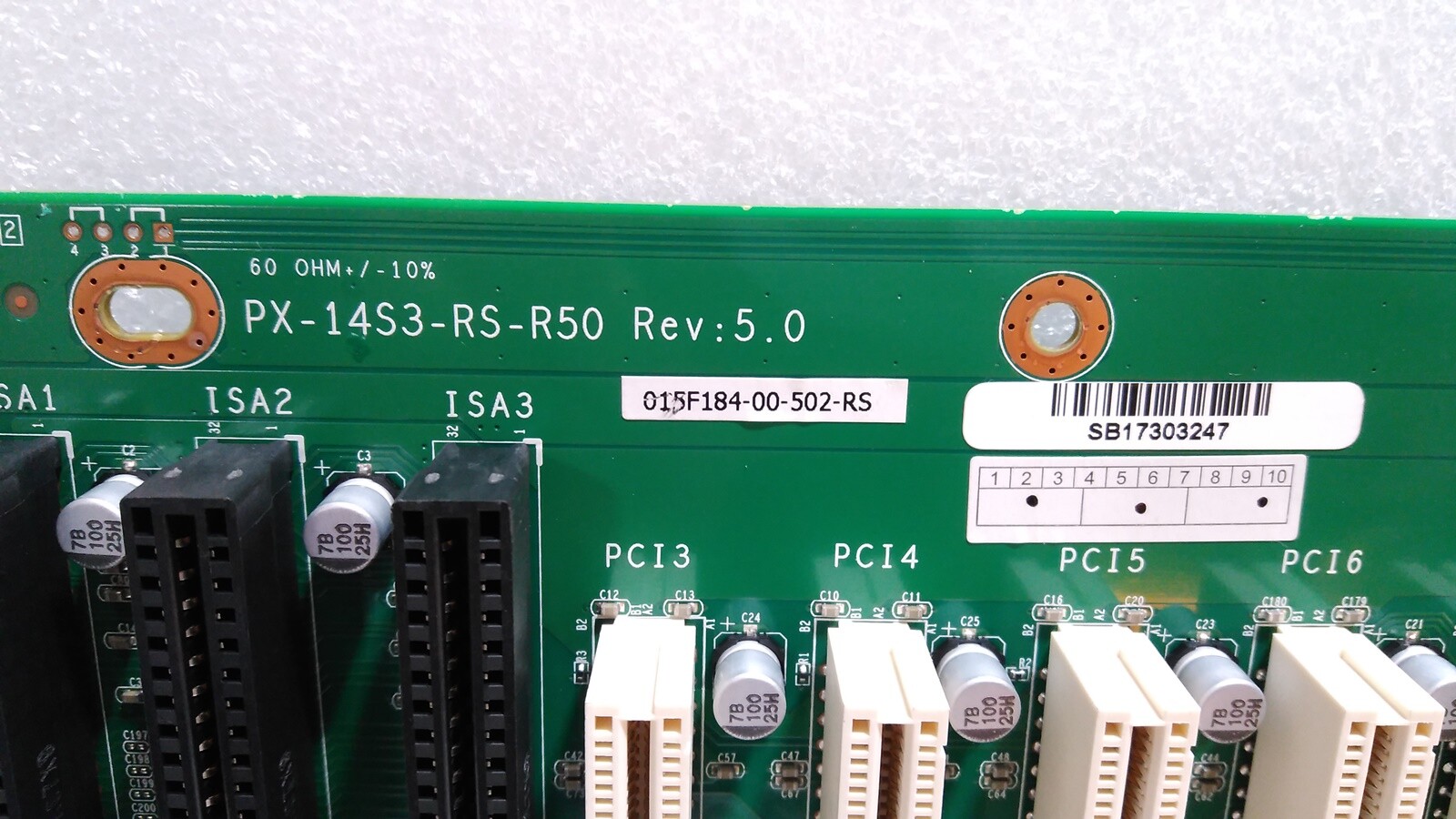 [Used] IEI / PX-14S3-RS-R50 / Backplane, Rev.5.0, 015F184-00-502-RS ...
