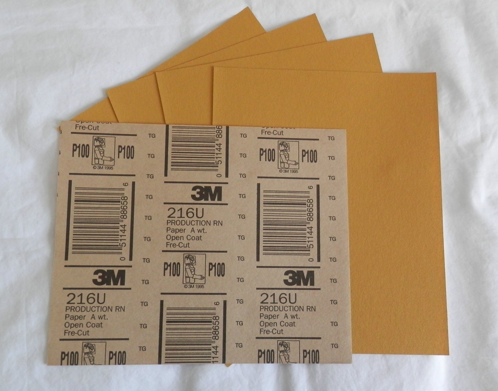 (5) NEW Sheets of 3M 216U Fre-Cut Gold P100A, 9" x 11", -02548 hs | eBay