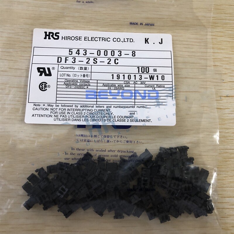 100pcs/pack FOR HRS HIROSE DF3-2S-2C Connector Shell Terminal New | eBay