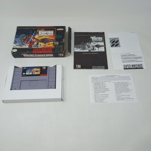 The Empire Strikes Back (Super Nintendo) SNES Cartridge, Box, Manual ...