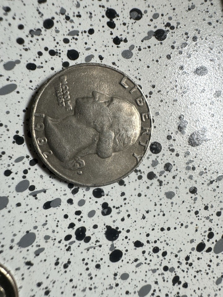 RARE 1982-P QUARTER ~ FILLED MINT MARK ERROR / In Liberty/in God We ...