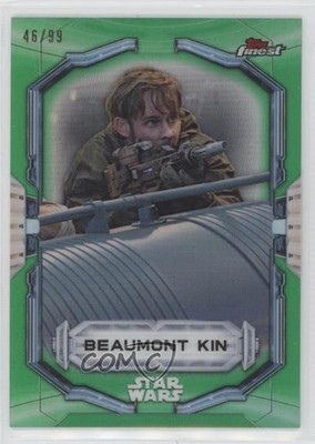2022 Topps Finest Star Wars Green Refractor 46/99 Beaumont Kin #13 07uj ...