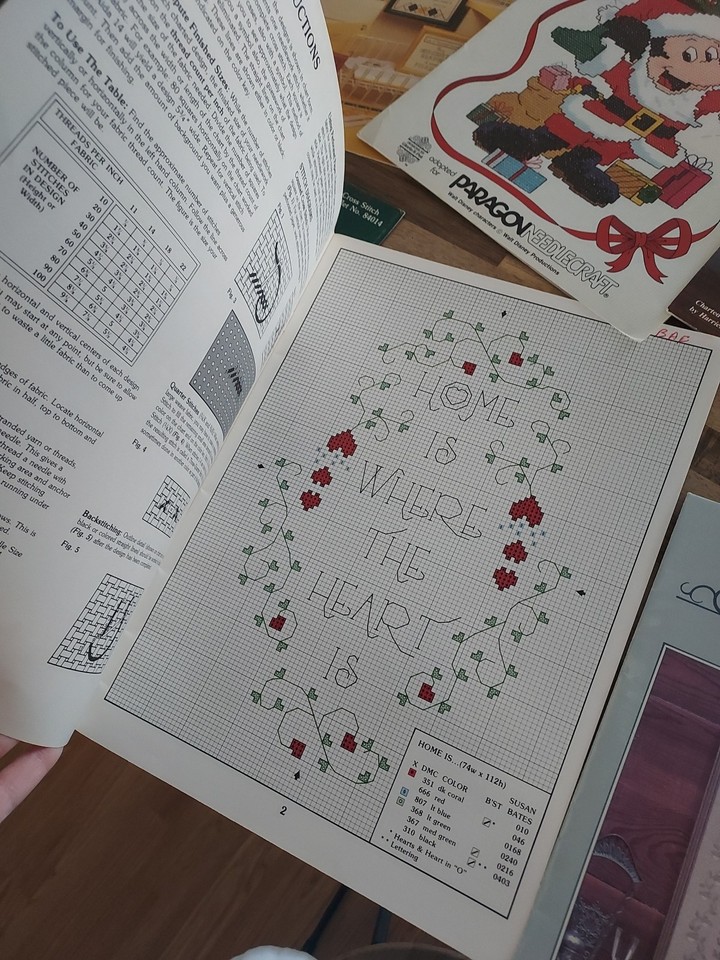 Counted Cross Stitch Pattern Book Vintage Sampler Leaflet Lot of 10 | eBay