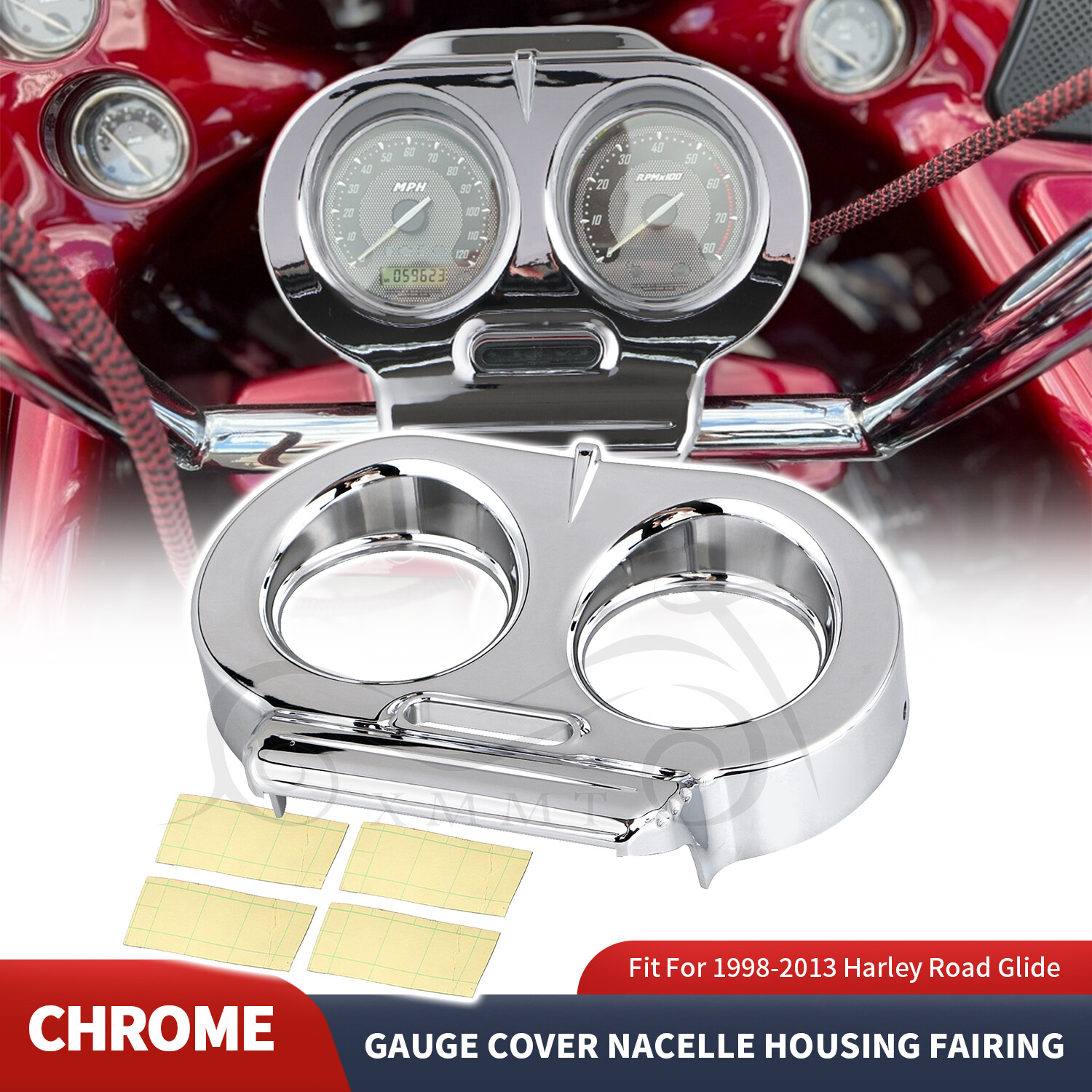 Motorcycle Gauge Top Cover Nacelle Speedo Housing Fairing For Harley ...