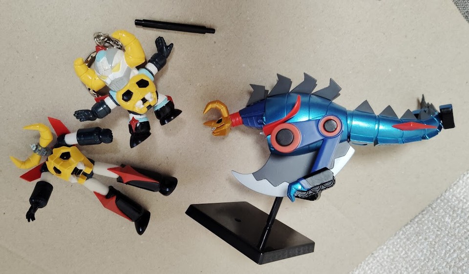 Gaiking Dino Mech robots 5 figures best posing Figurines Gladiator Capsule Popy | eBay