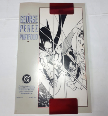 GEORGE PEREZ PORTFOLIO DC COMICS 12x PRINTS BATMAN NEW TEEN TITANS 1990 ...