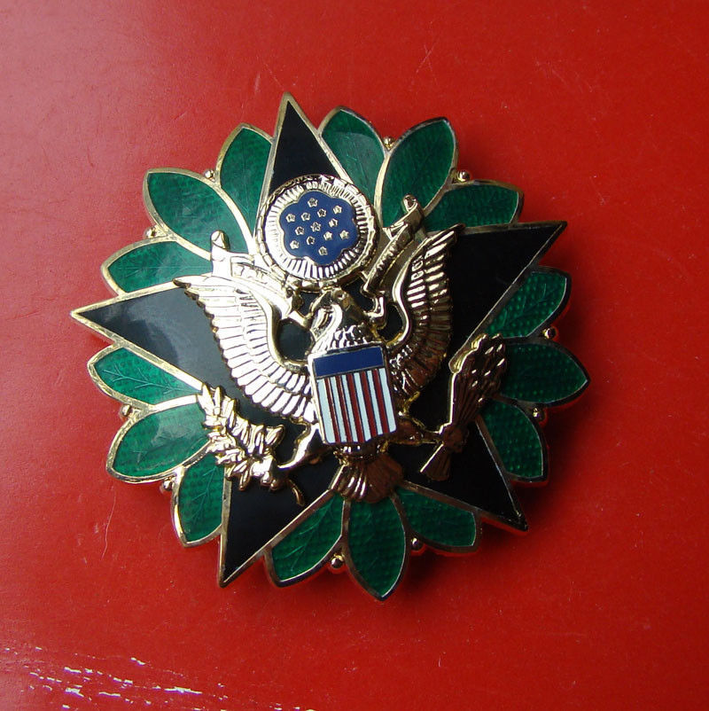 US ARMY DOD GENERAL STAFF OFFICER RANK INSIGNIA MEDAL UNIFORM BADGE PIN ...