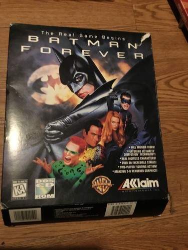 PC Big Box CD-ROM Game Batman Forever 1995 Akklaim Acclaim ...