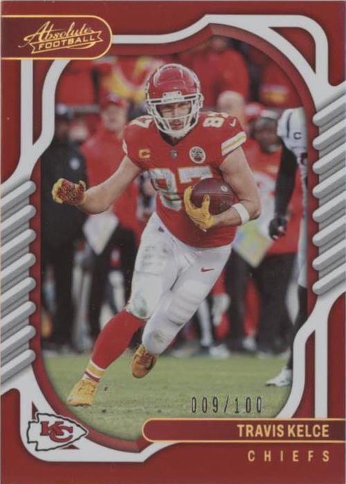 2022 Panini Absolute - Travis Kelce #37 Spectrum Red /100 for sale ...
